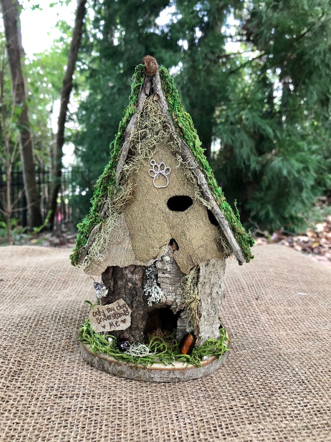 Fairy Dog House, Handmade Fairy House, Personalized Gift, Custom Made ...