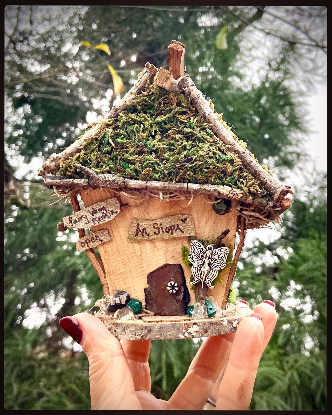 Small Fairy House, Handmade Fairy House, Personalized Gift, Custom Made ...