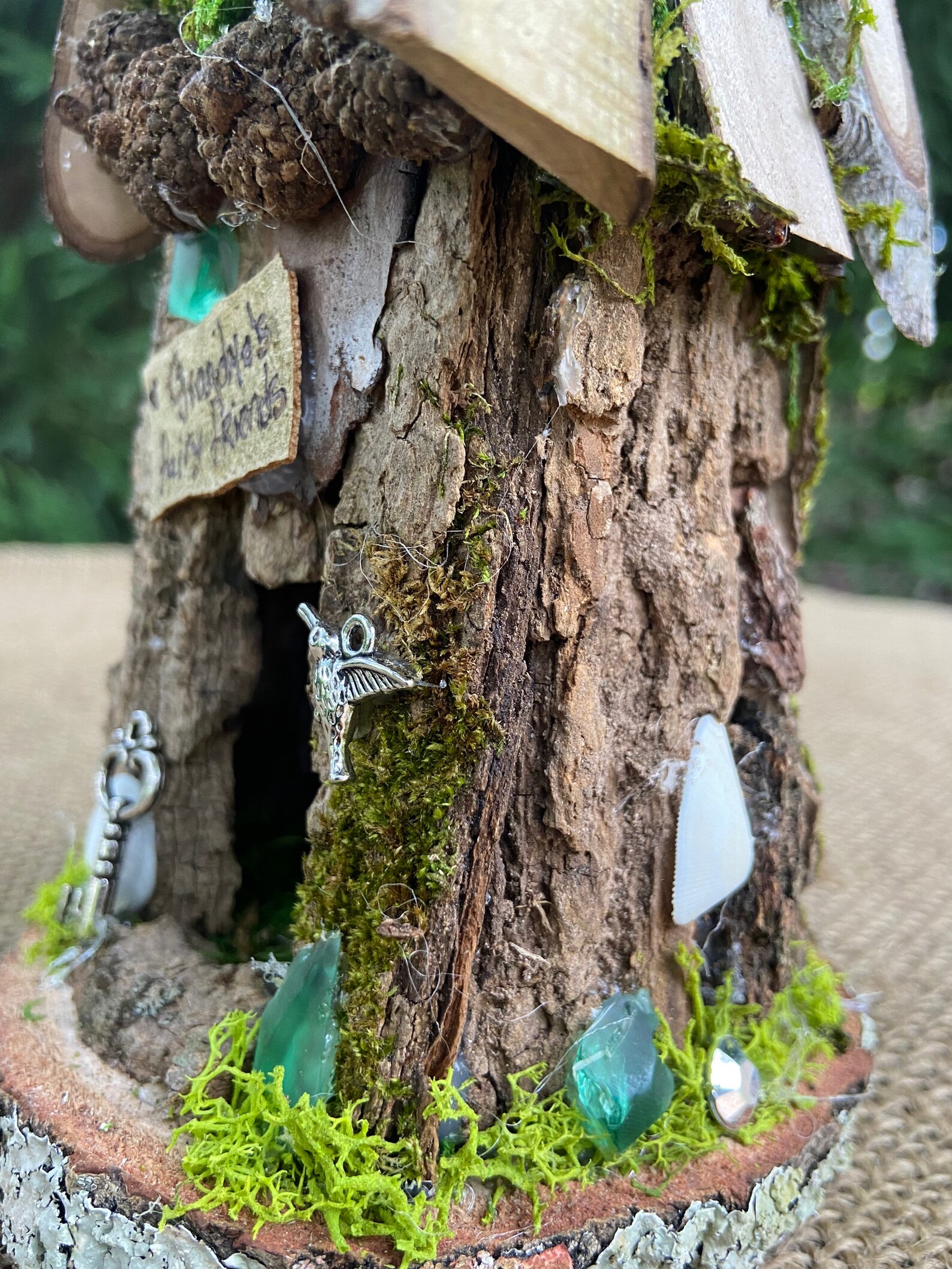 Mini Fairy House, Handmade Fairy House, Personalized Gift, Custom Made ...