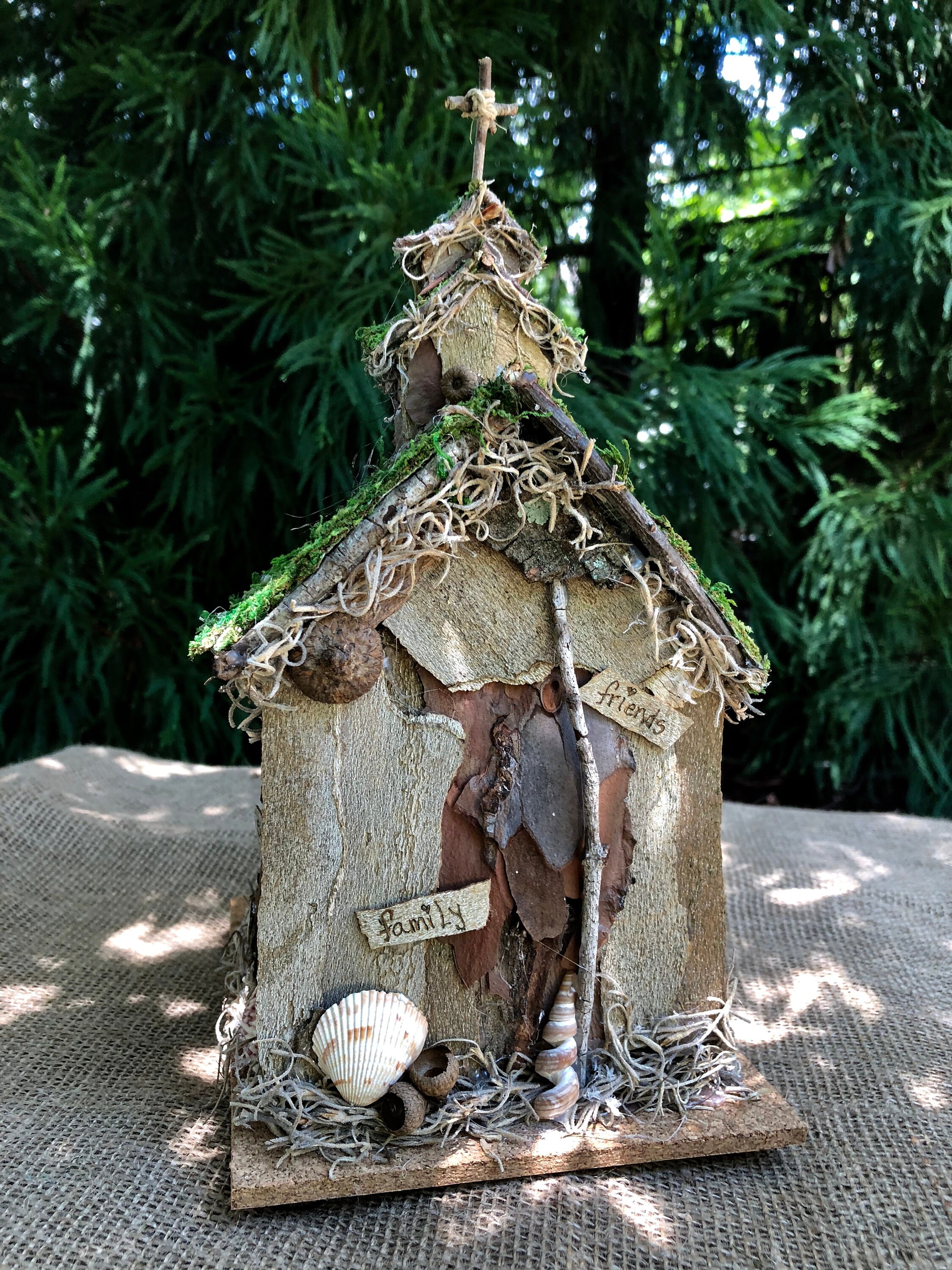Handmade Fairy Church, Natural Materials, Personalized Religious Gift ...