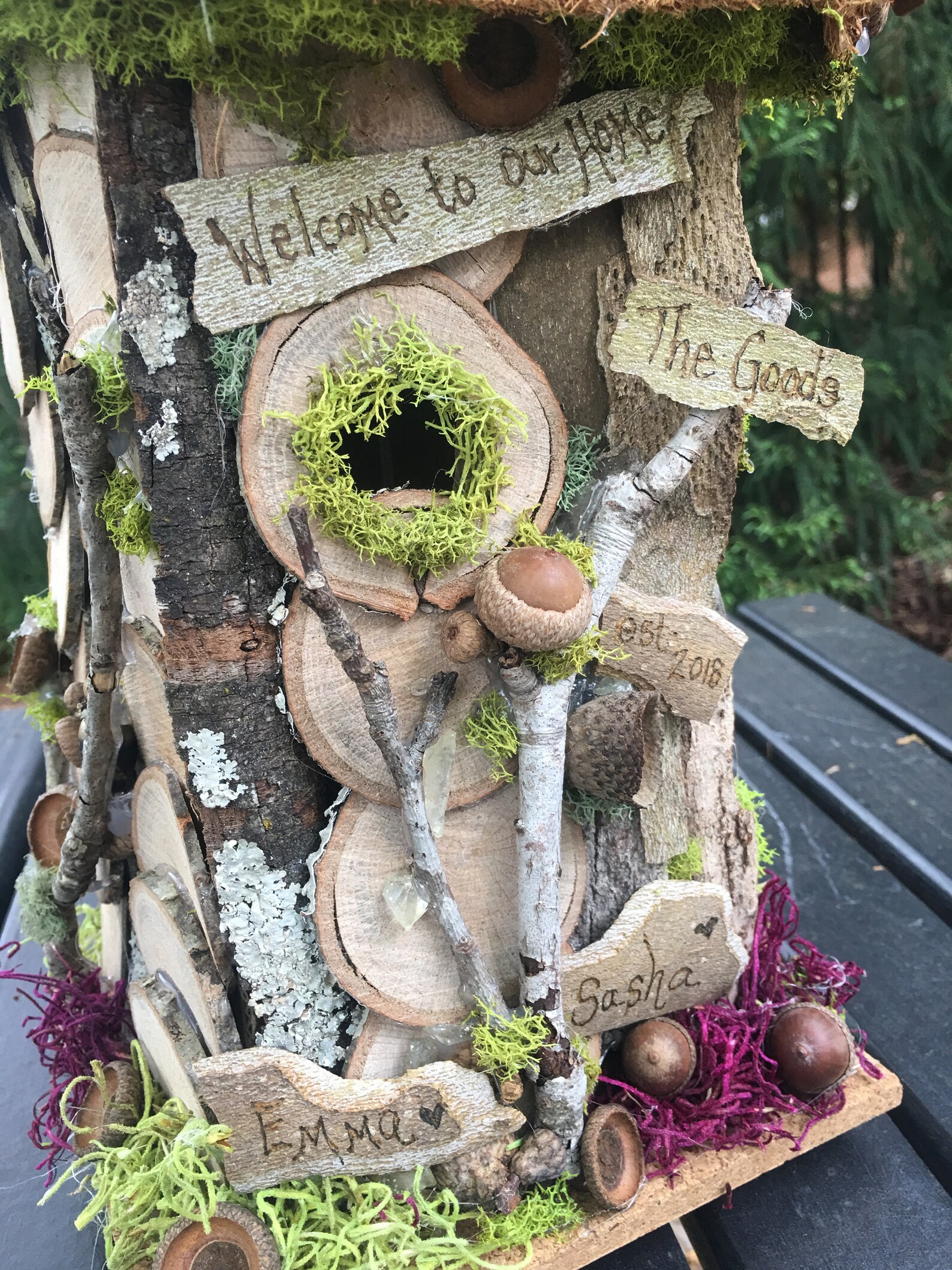 Large Handmade Bird House Personalized Gift Custom Made Gift - Etsy