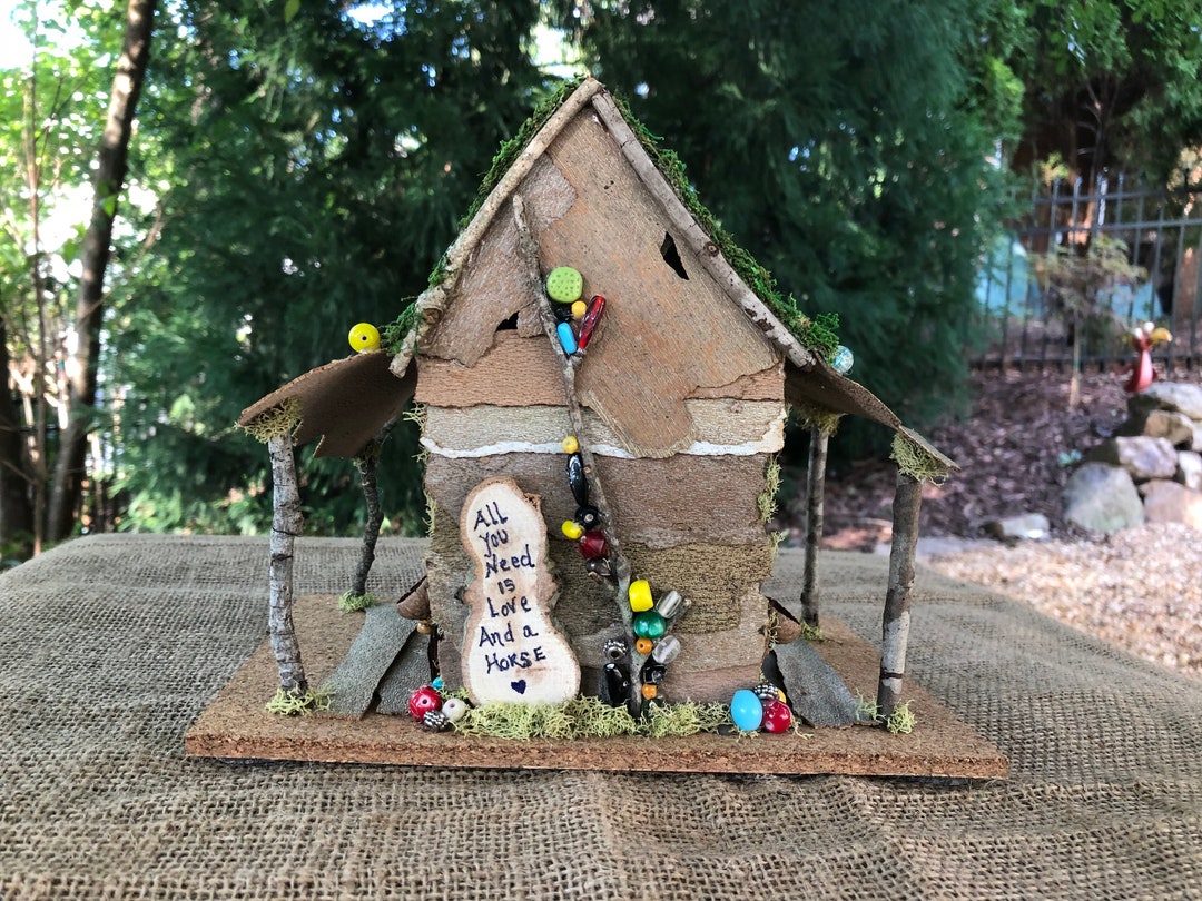 Large Handmade Fairy Barn, Handmade Fairy House, Personalized Gift ...