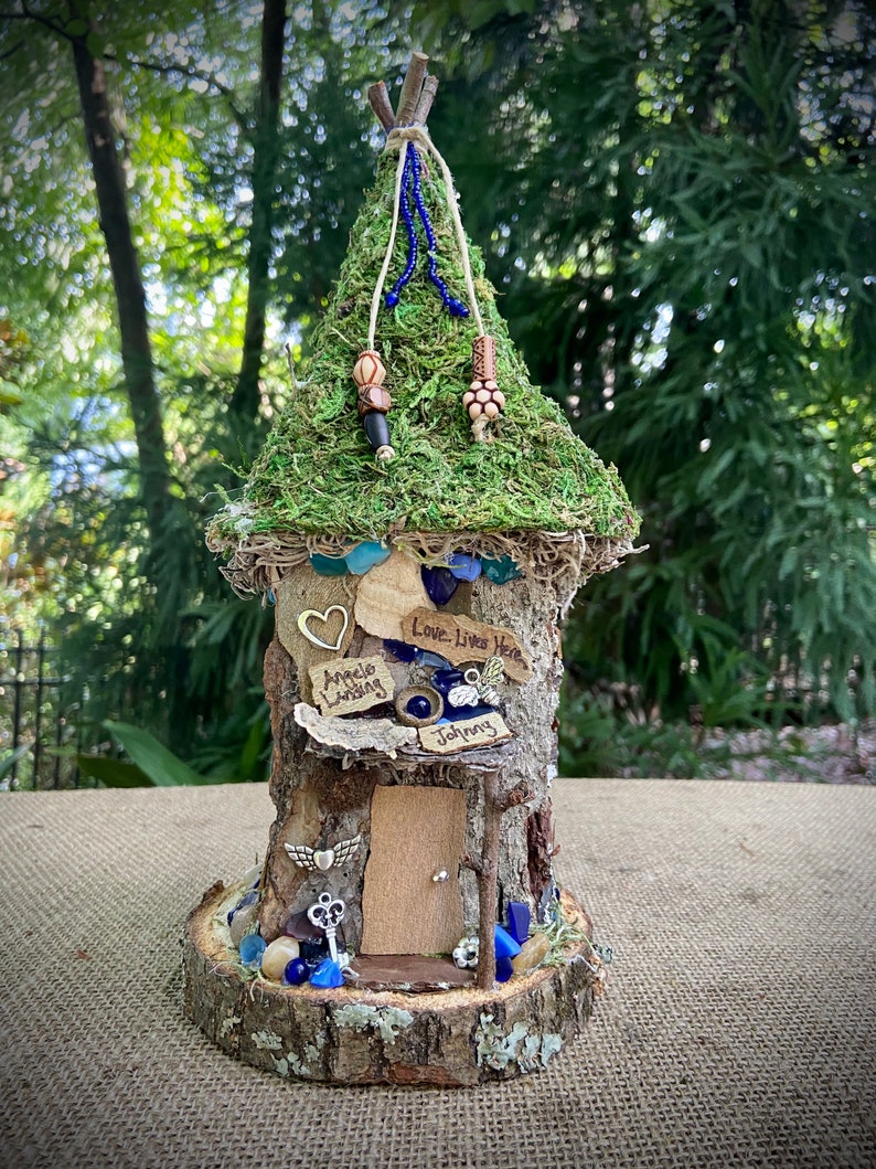 Small Fairy House, Handmade Fairy House, Personalized Gift, Custom Made ...