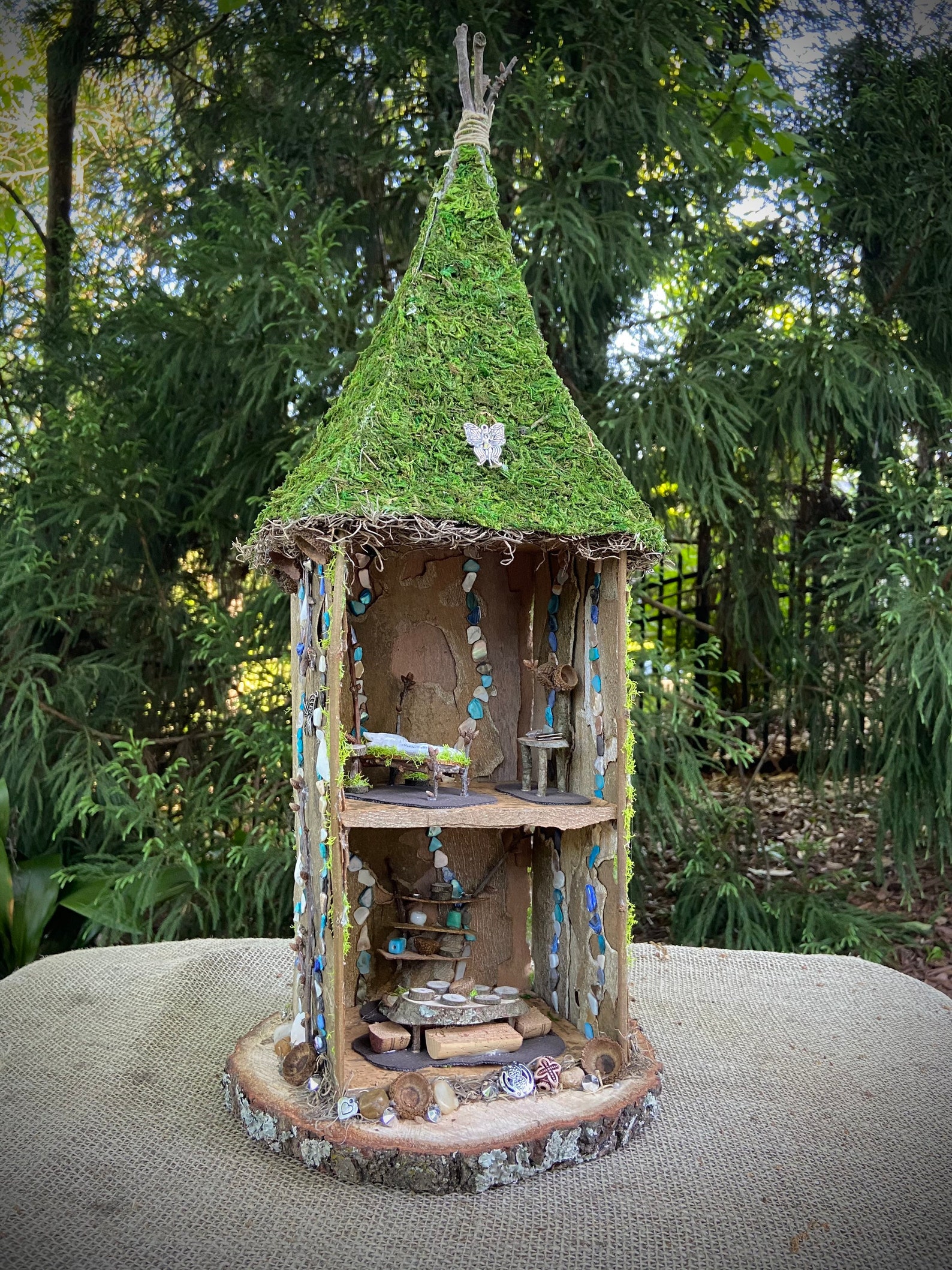 Fairy Doll House, Handmade Fairy House, Personalized Gift, Custom Made ...