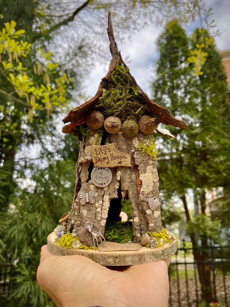Mini Fairy House Handmade Fairy House Personalized Gift - Etsy