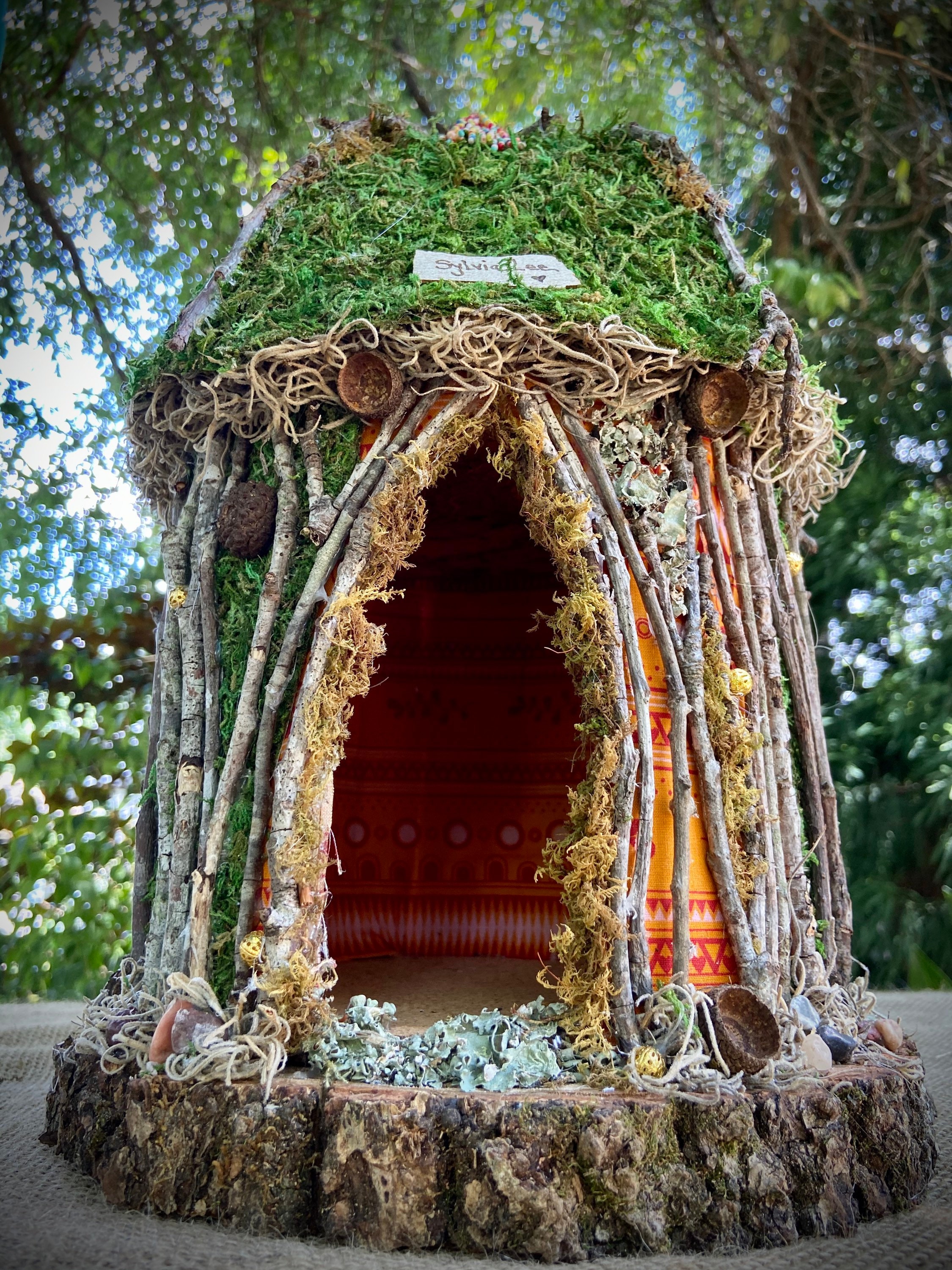 Large Fairy House African Hut 1 Sylvia Lee | Etsy