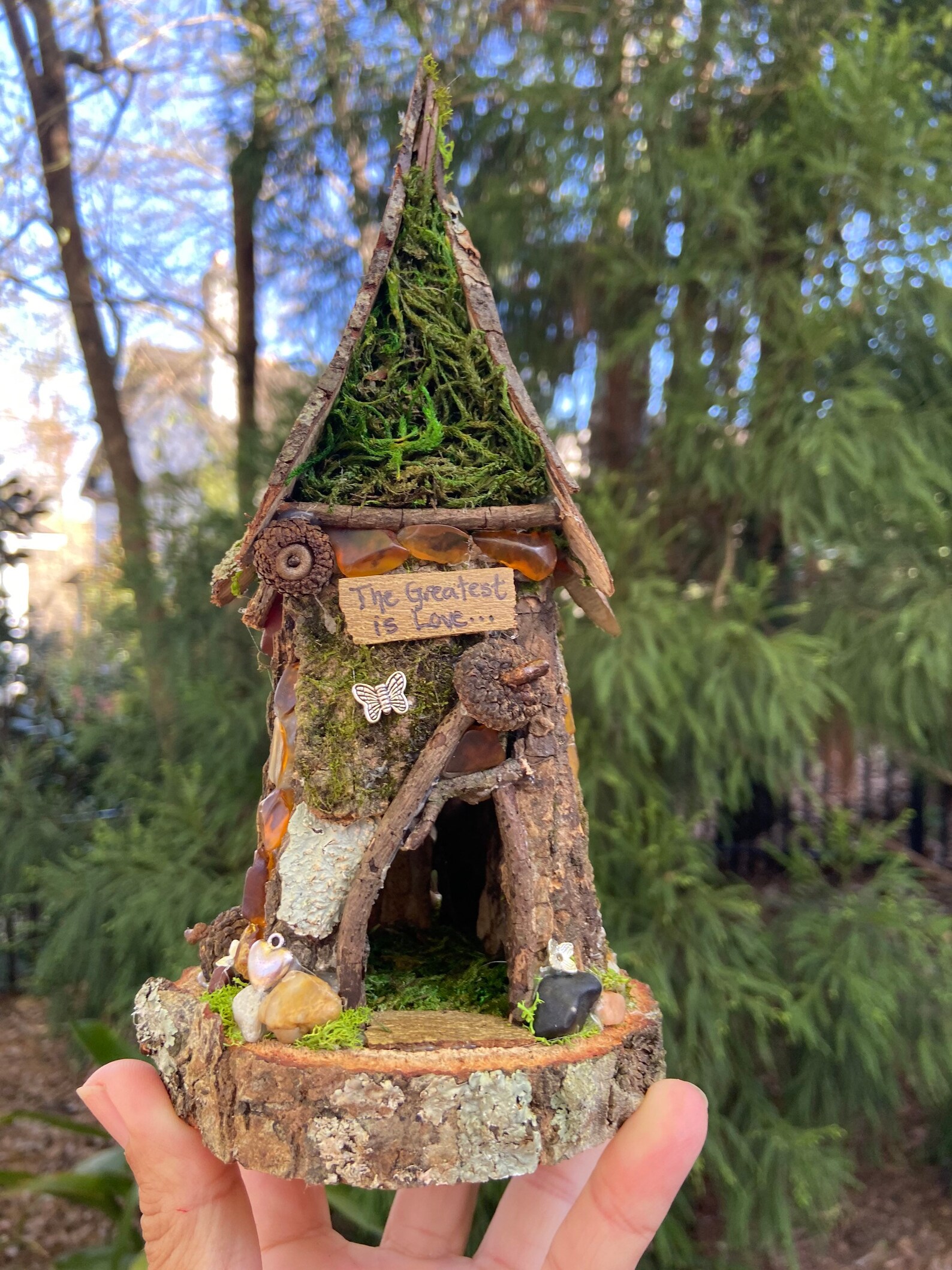 Mini Fairy House Handmade Fairy House Personalized Gift - Etsy