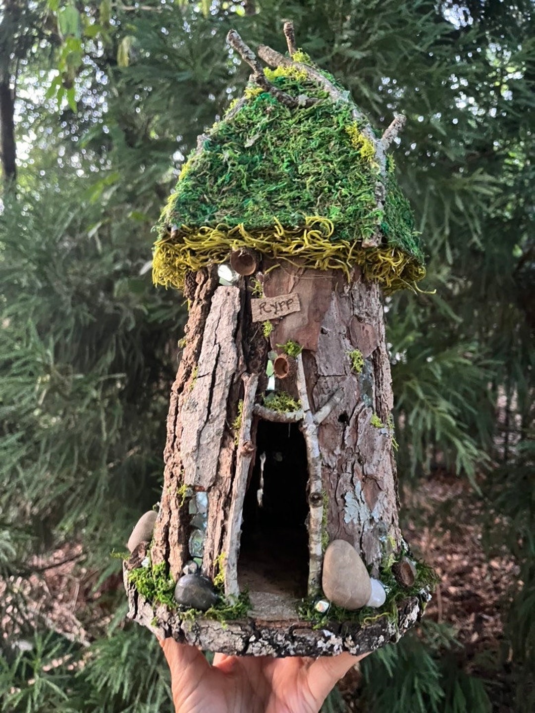 Large Fairy House, Handmade Fairy House, Gnome Home, Personalized Gift ...