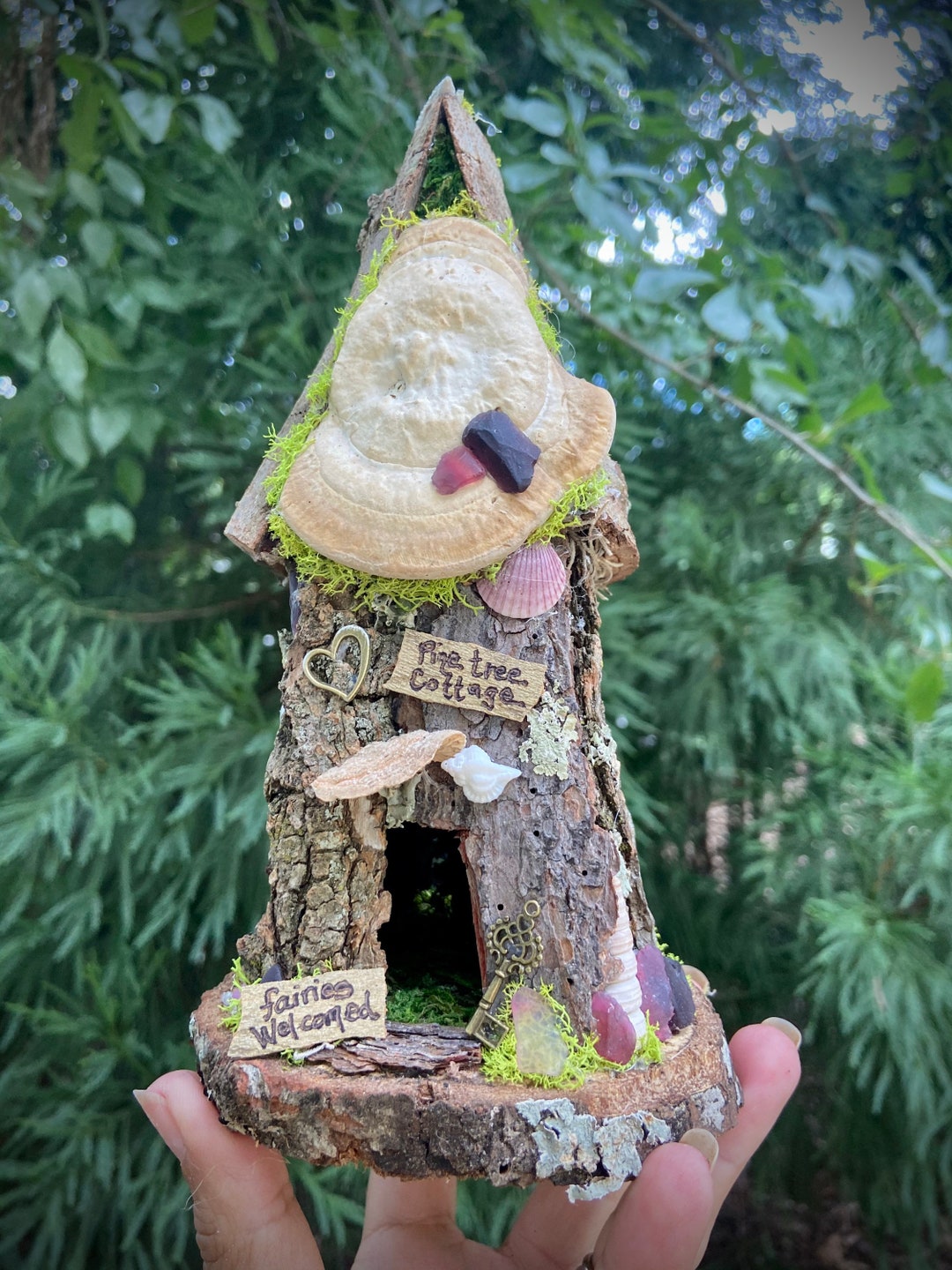 Mini Fairy House, Handmade Fairy House, Personalized Gift, Custom Made ...