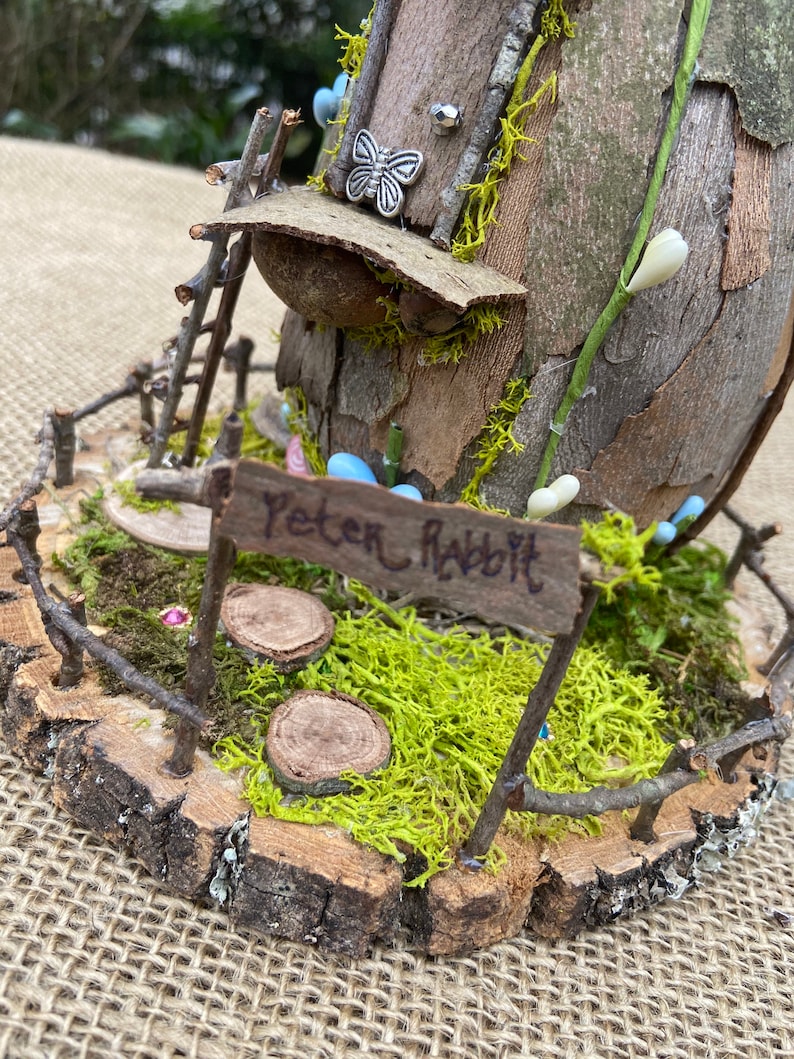 Handcrafted Easter Egg Fairy House, Personalized Gift - Etsy