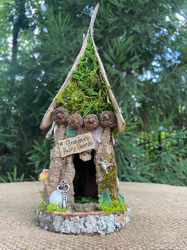 Mini Fairy House, Handmade Fairy House, Personalized Gift, Custom Made ...
