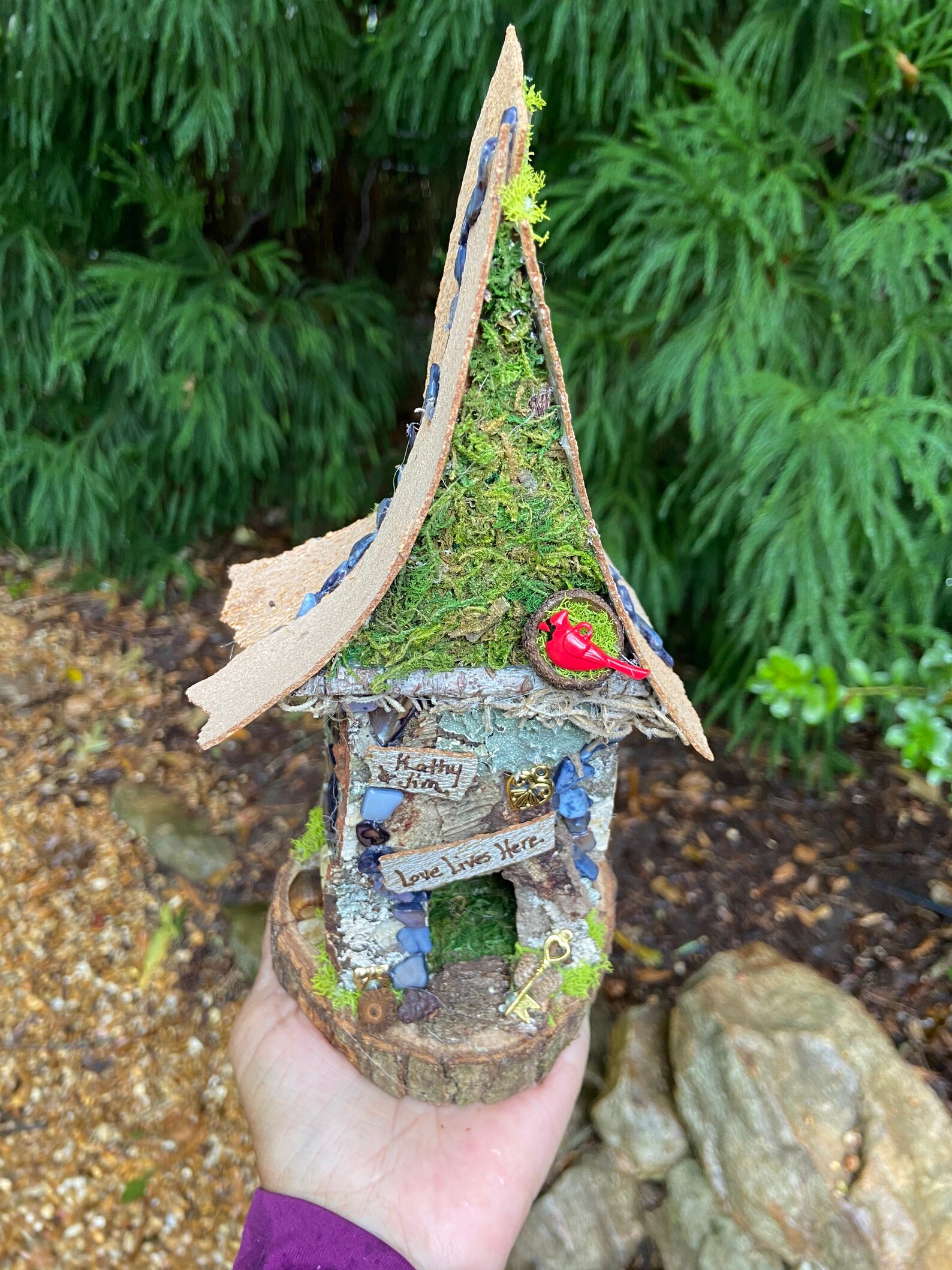 Mini Fairy House Handmade Fairy House Personalized Gift - Etsy