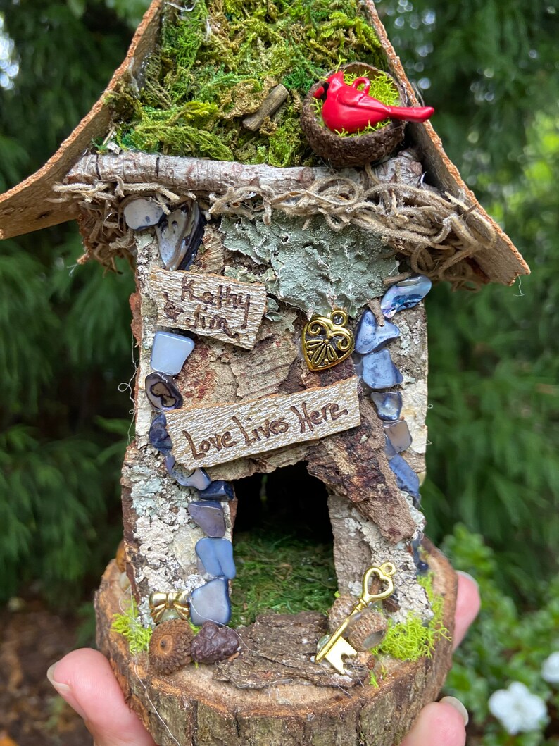 Mini Fairy House Handmade Fairy House Personalized Gift - Etsy