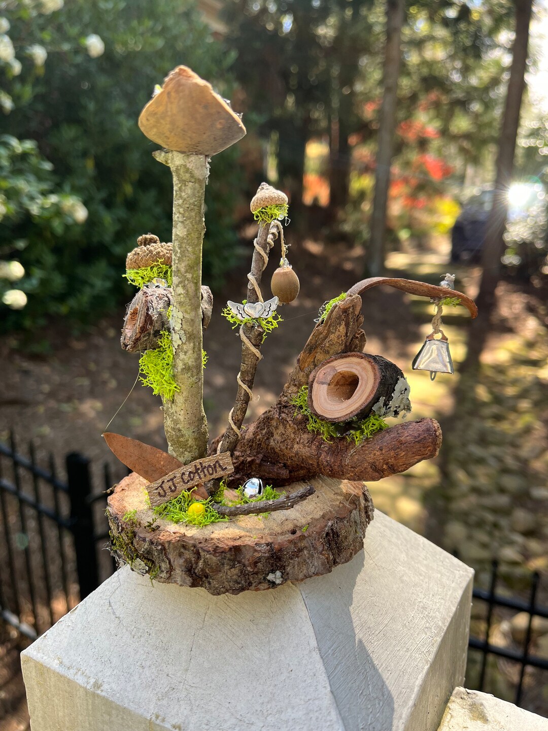 Mini Fairy Cat Tree, Fairy Garden Accessories, Handmade Fairy Gift ...