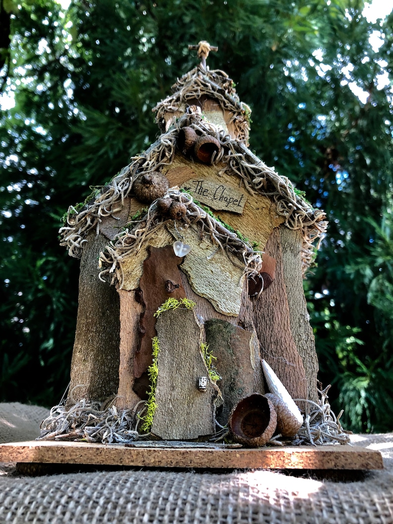 Medium Handmade Fairy Church, Handmade Fairy House, Personalized Gifts ...