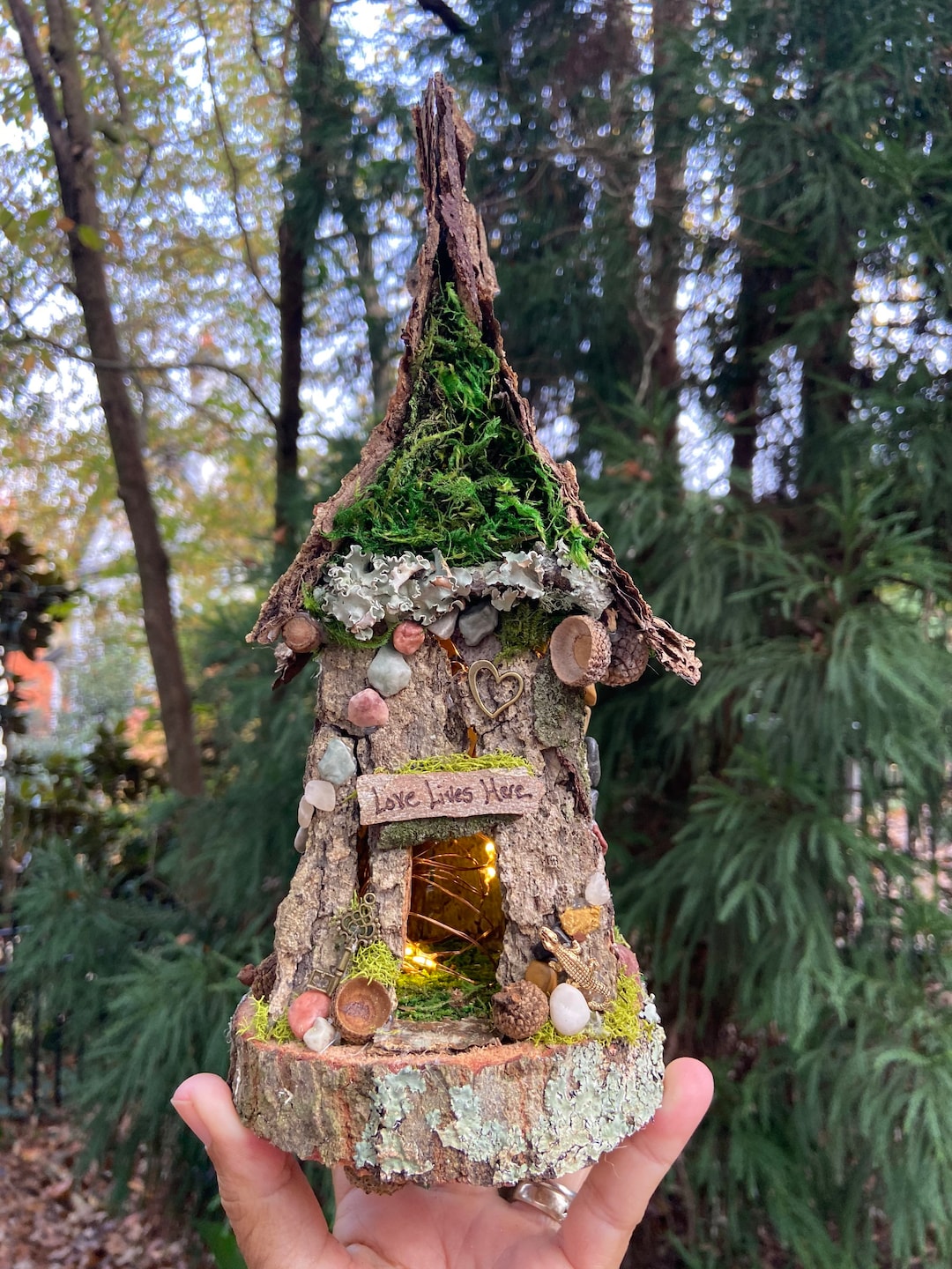 Mini Fairy House Handmade Fairy House Personalized Gift - Etsy