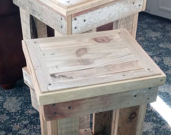 Round Bottle Cap Table Solid Wood End Table Side Table Bar - Etsy