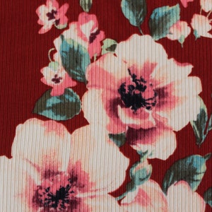 Poly Rib Knit, Fabric, by the Yard/ Half Yard - Etsy