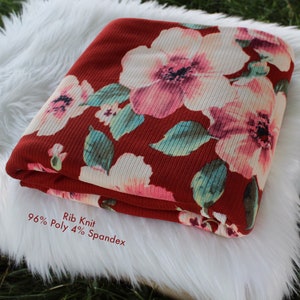 Poly Rib Knit, Fabric, by the Yard/ Half Yard - Etsy