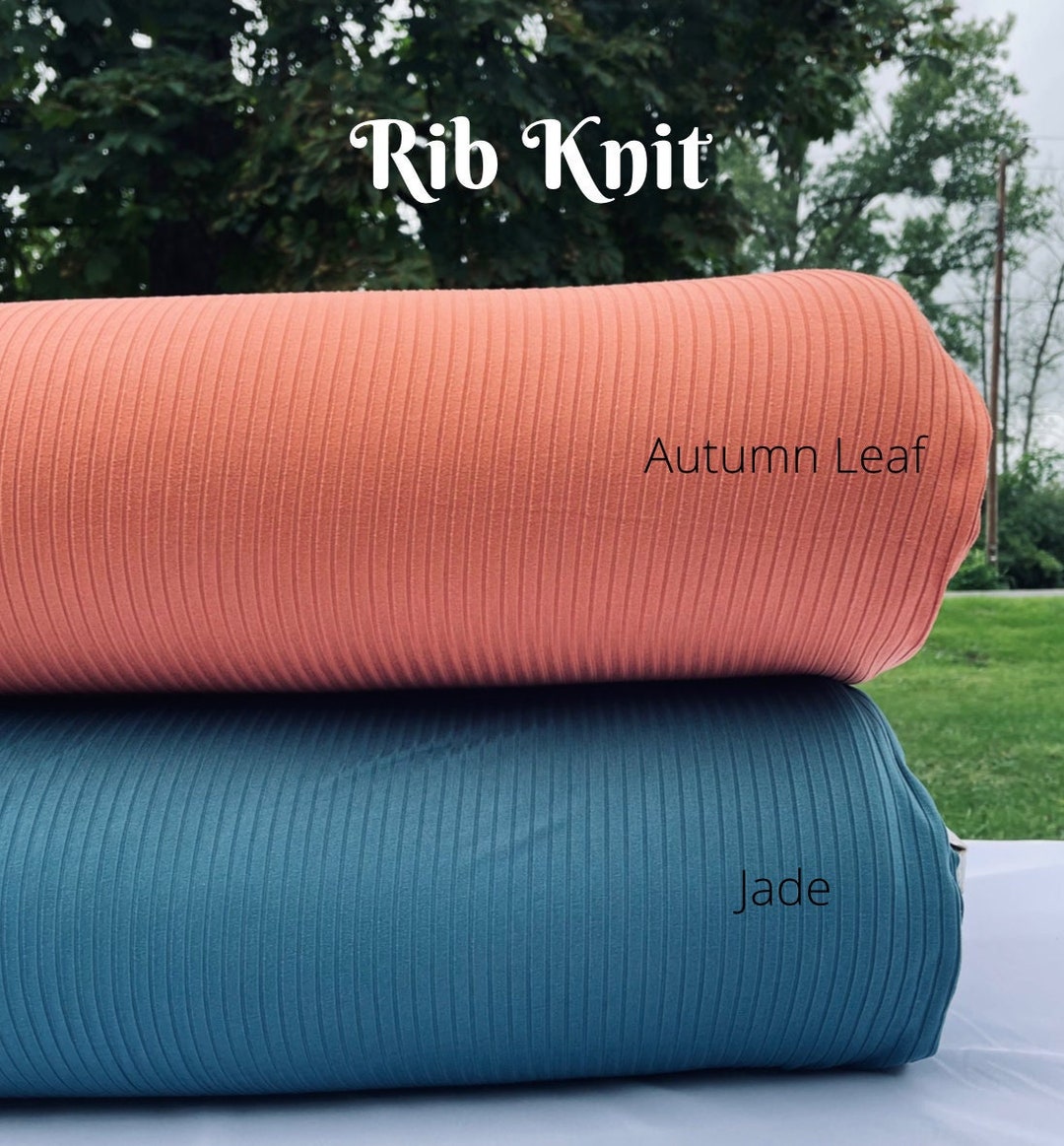 Rib Knit, Fabric, by the Yard/half Yard - Etsy
