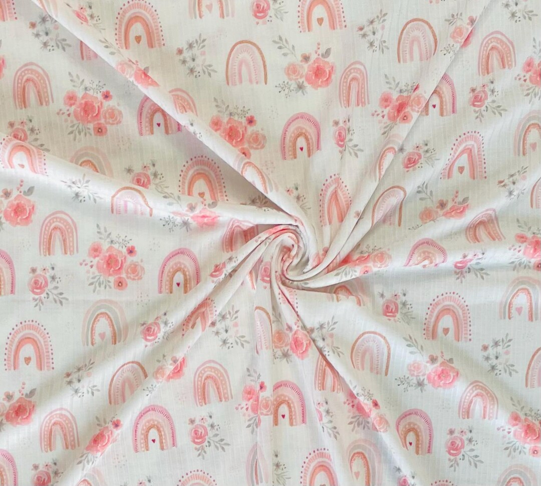 Poly Rib Knit, Cottony Feel, Fabric, by the Yard/ Half Yard - Etsy