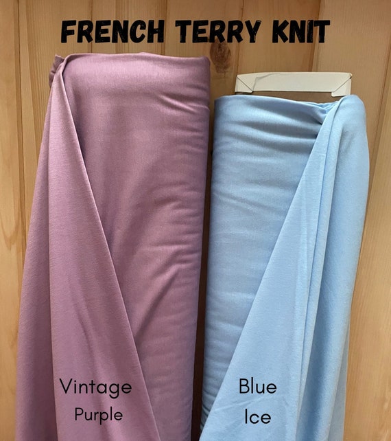 French Terry Knit Fabric by the Yard/half Yard | Etsy