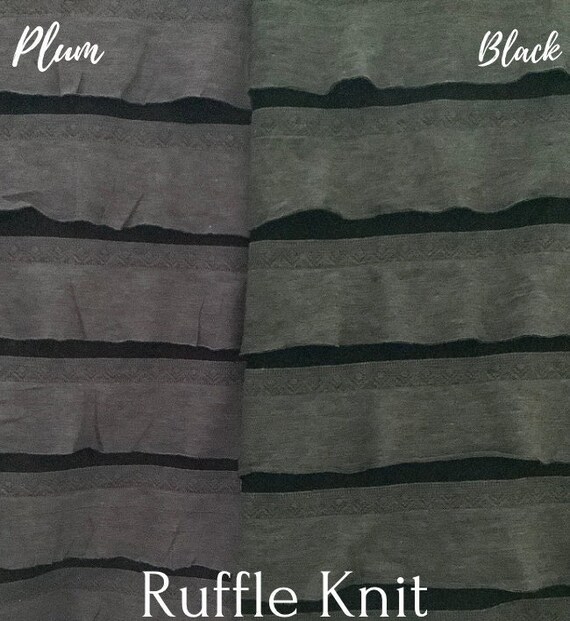 Ruffle Knit Fabric by the Yard/half Yard | Etsy