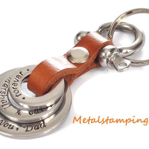 Triple Rings Keychain. Custom Triple Rings Keyring. Metal Keychain ...