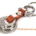 Triple Rings Keychain. Custom Triple Rings Keyring. Metal - Etsy