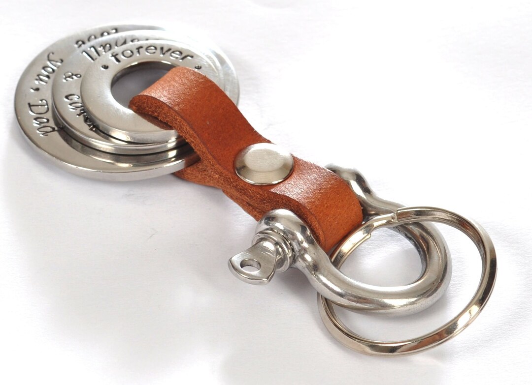 Triple Rings Keychain. Custom Triple Rings Keyring. Metal Keychain ...