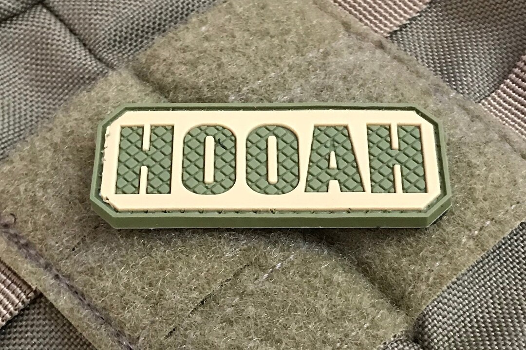 Hooah PVC Morale Patch - Etsy