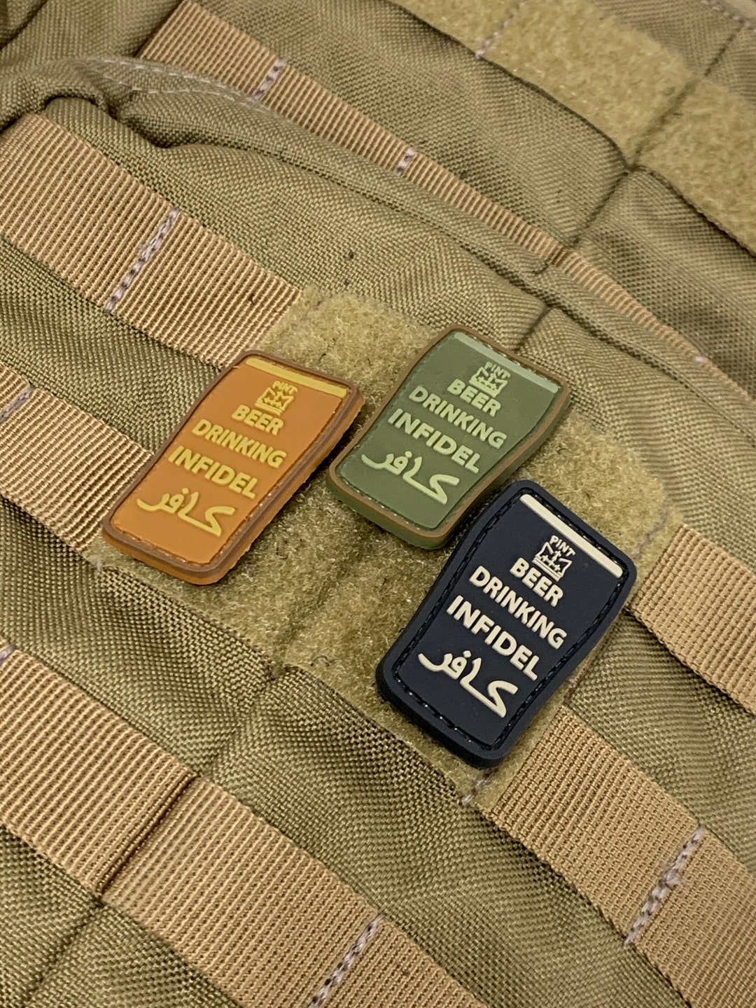 Beer Drinking Infidel PVC Morale Patch - Etsy