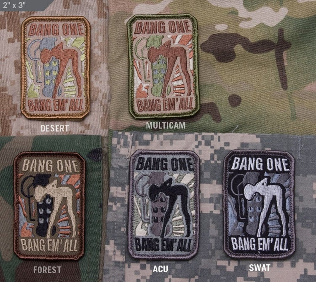 Bang One Bang Em' All - Embroidery Morale Patch - Etsy