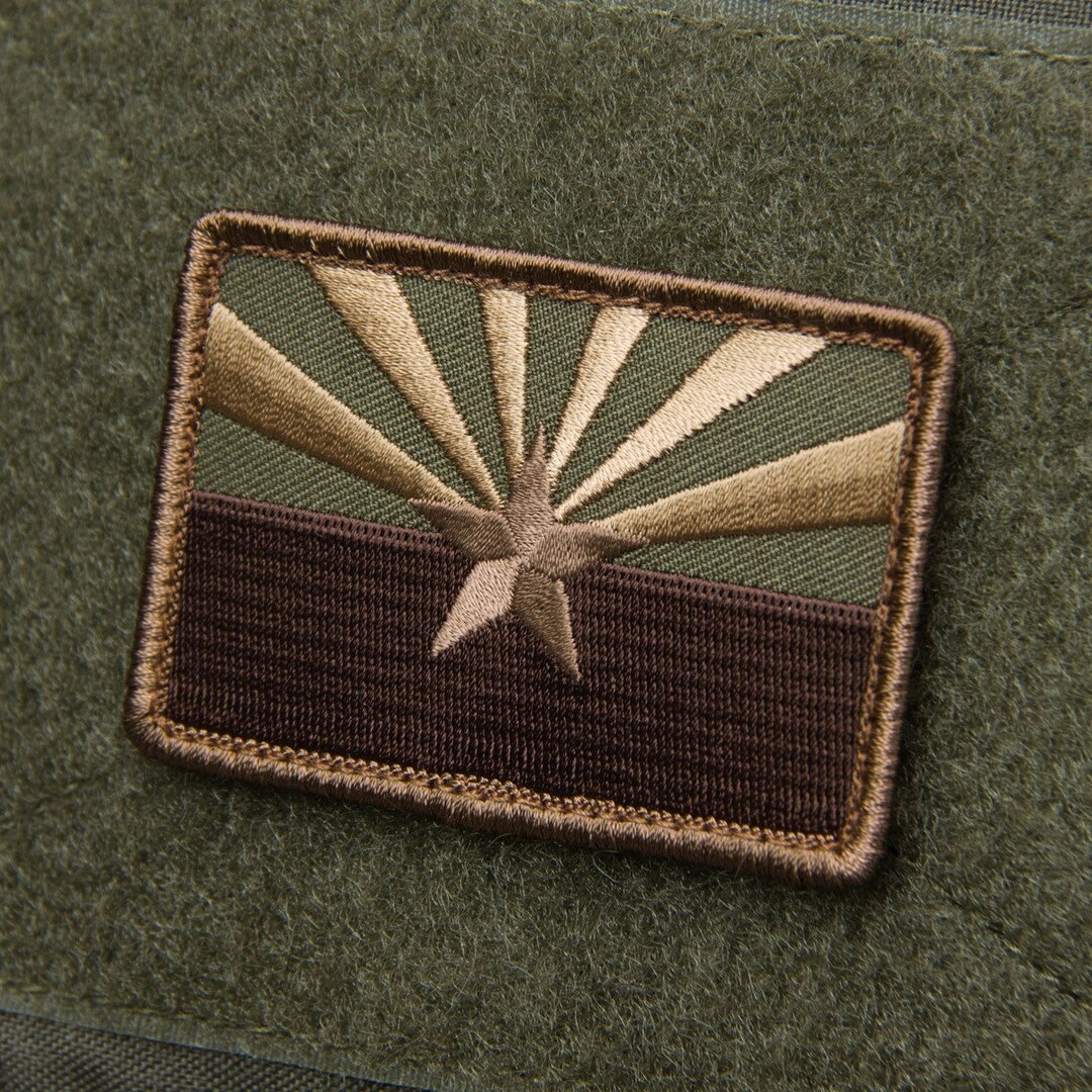 Arizona Flag Patch: Durable Embroidery - Hook Fastener Backing - Etsy