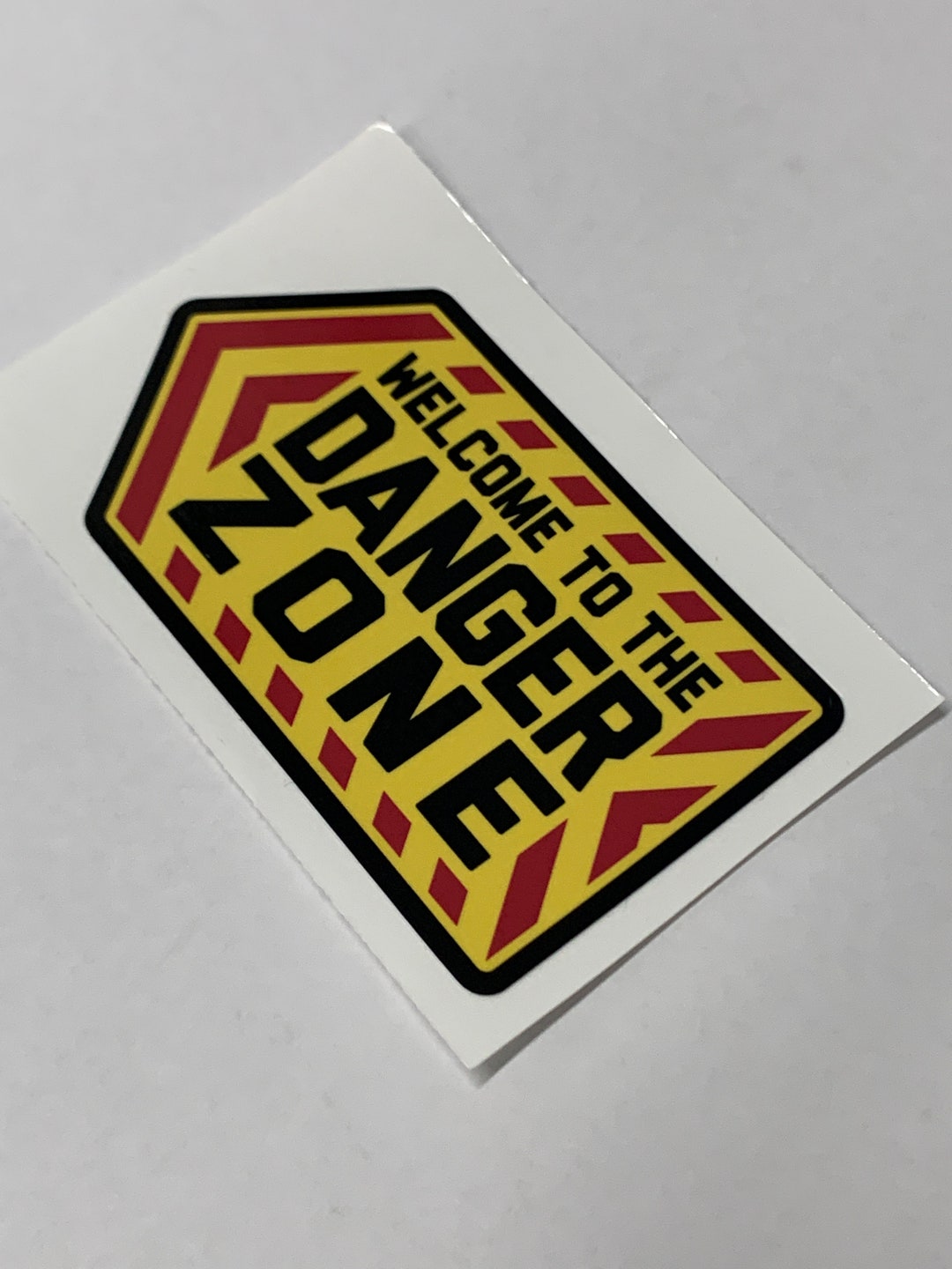 Danger Zone Vinyl Sticker - Durable Die-cut, Bold Graphic - Etsy