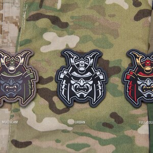 Samurai Head - (PVC) Morale Patch - Etsy