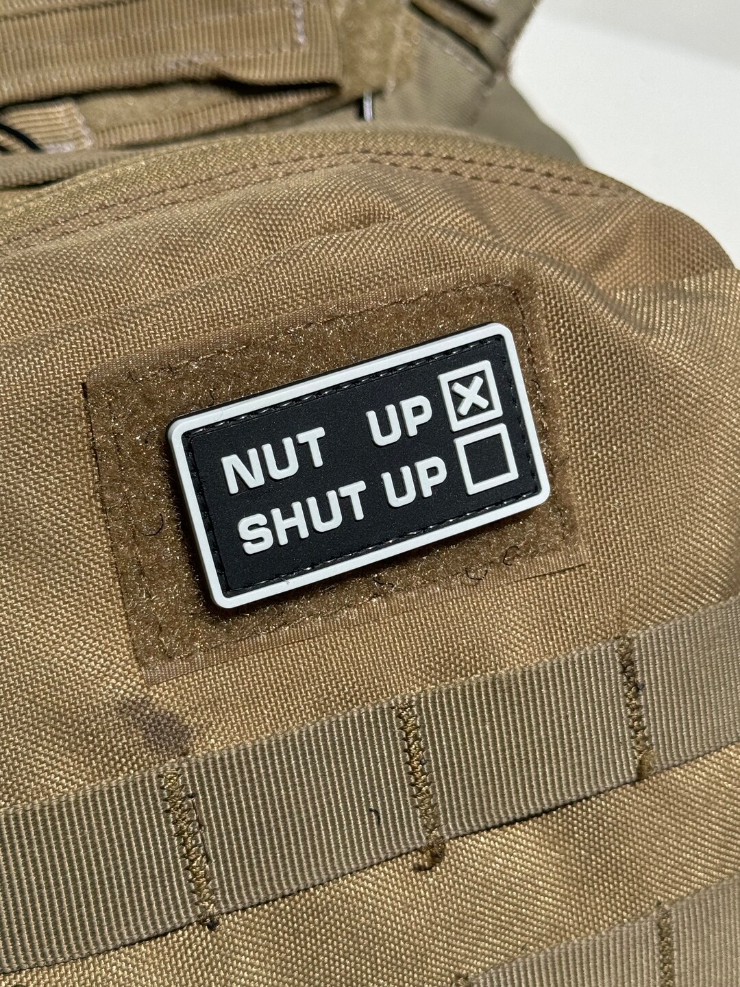 Nut up or Shut up Morale Patch - Tough PVC With Hook Backing - Etsy