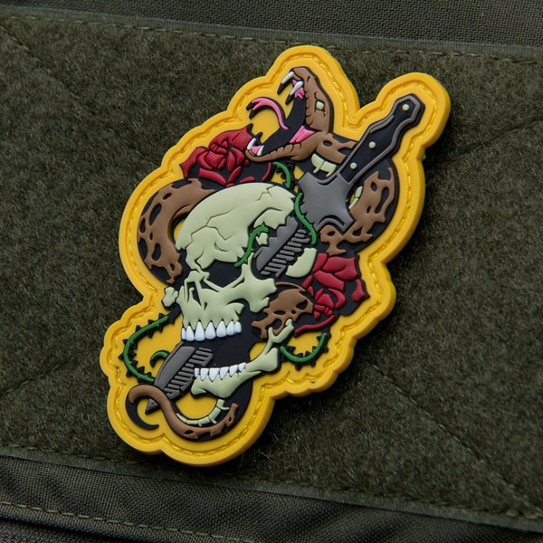 Snake and Skull Patch - Etsy