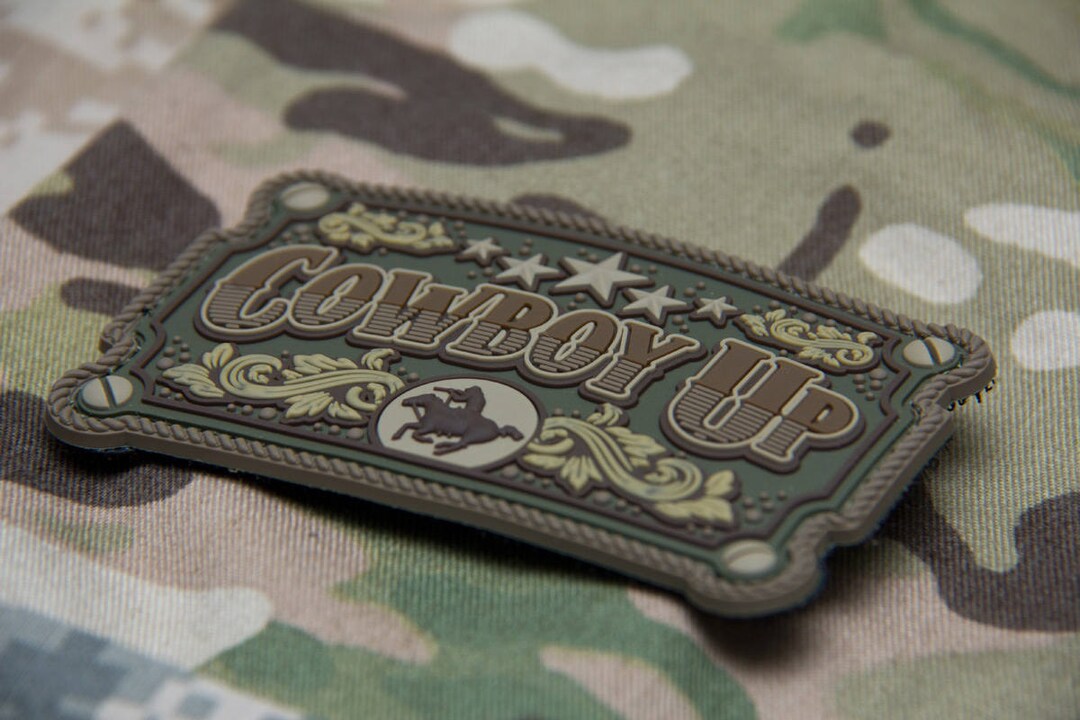 Cowboy up - (PVC) Morale Patch - Etsy