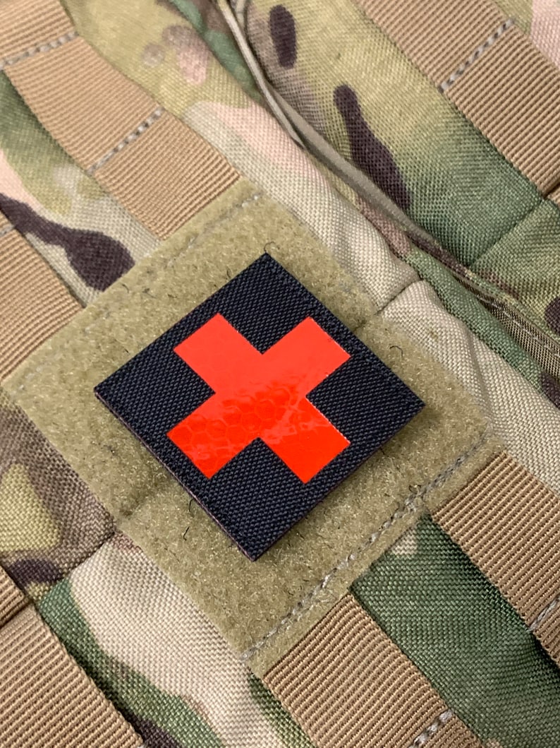 Medic Square Reflective Morale Patch - Etsy