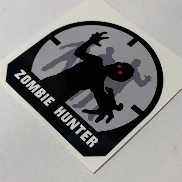 Zombie Hunter Decal - Etsy