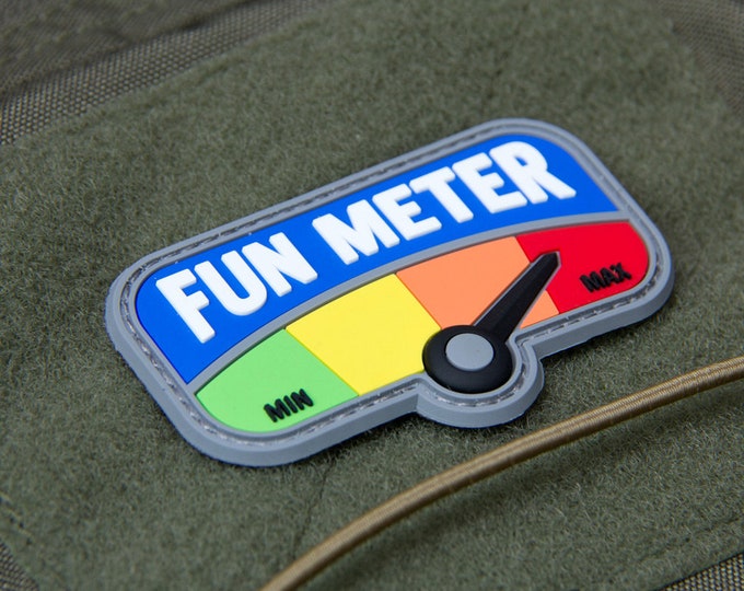 Fun Meter 3 Inch - (PVC) Morale Patch - Etsy