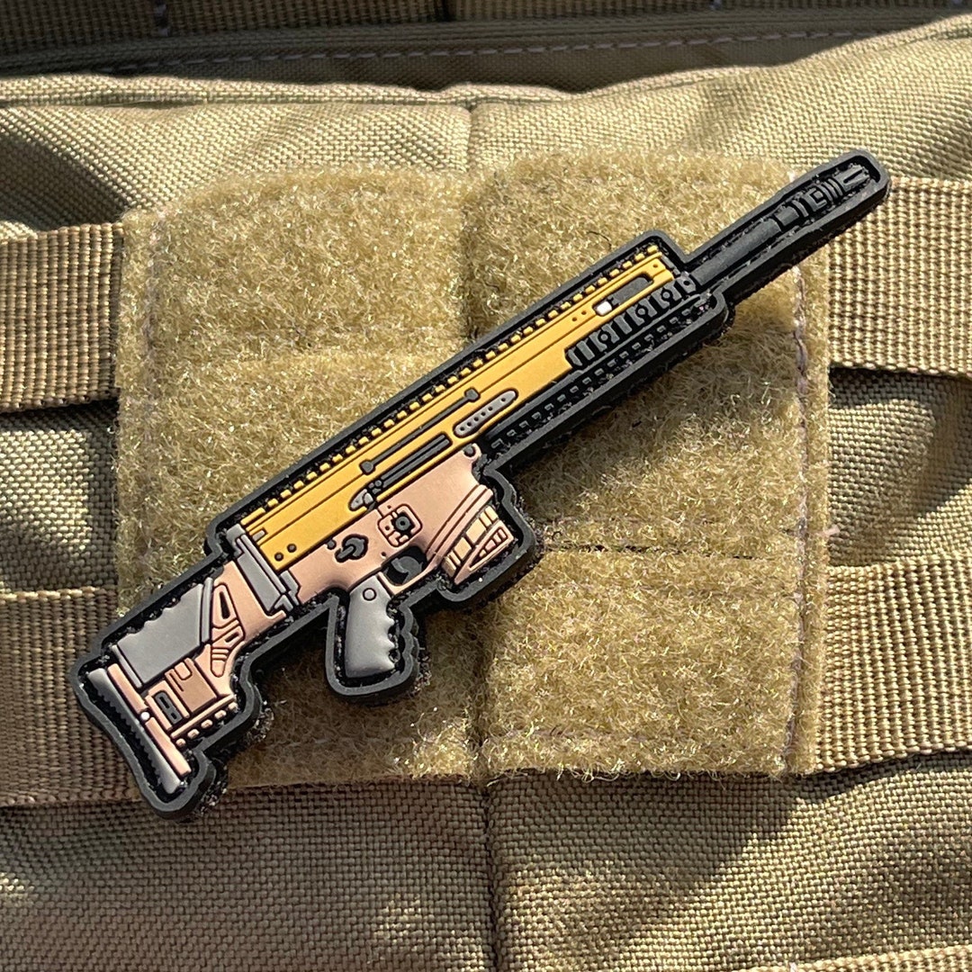 Morale Patch: FN SCAR 20 Design - Durable PVC With Hook Backing - Etsy