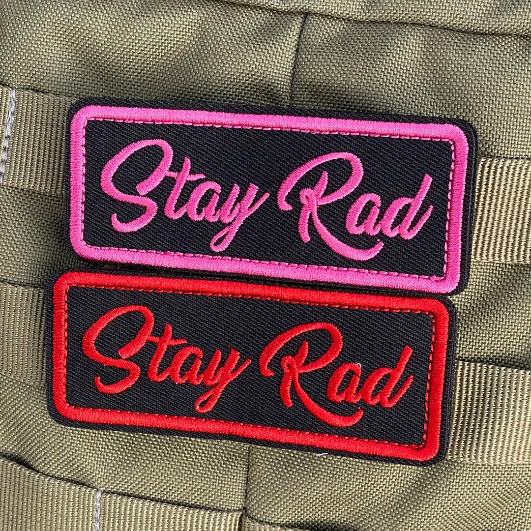 Stay Rad Retro - Embroidered Morale Patch - Etsy