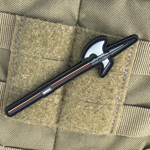 Mini Weapon: Halberd - (PVC) Morale Patch - Gem