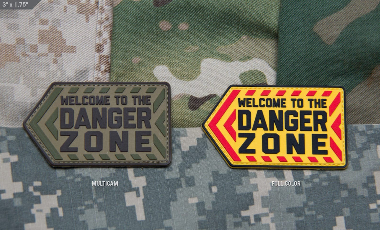 Danger Zone PVC Patch - Etsy