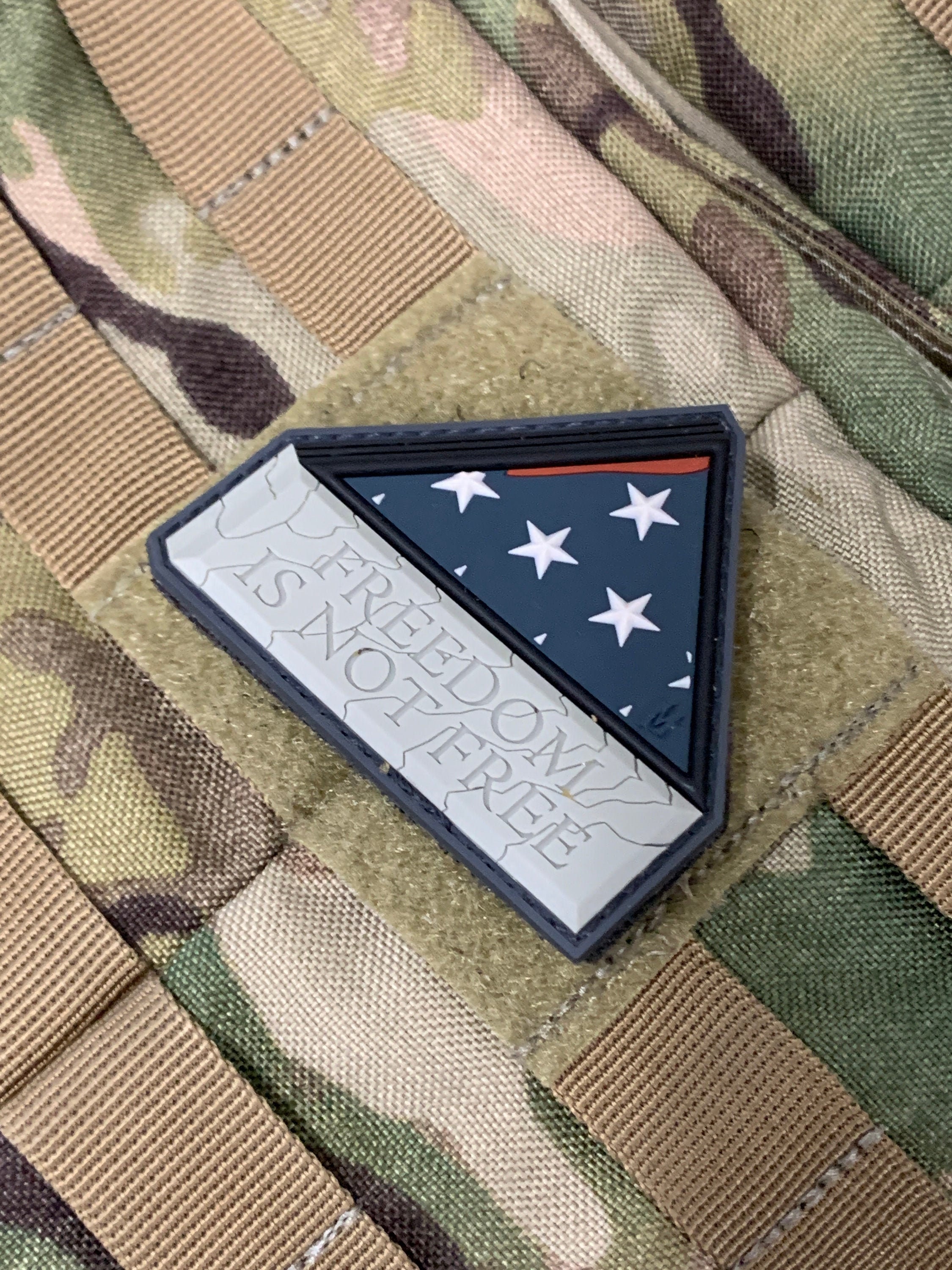 Freedom is Not Free Folded Flag PVC Morale Patch | Etsy