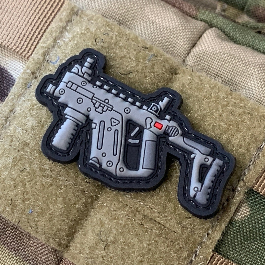 Mini Gun Series PVC Morale Patch: KRISS Vector / Black - Etsy