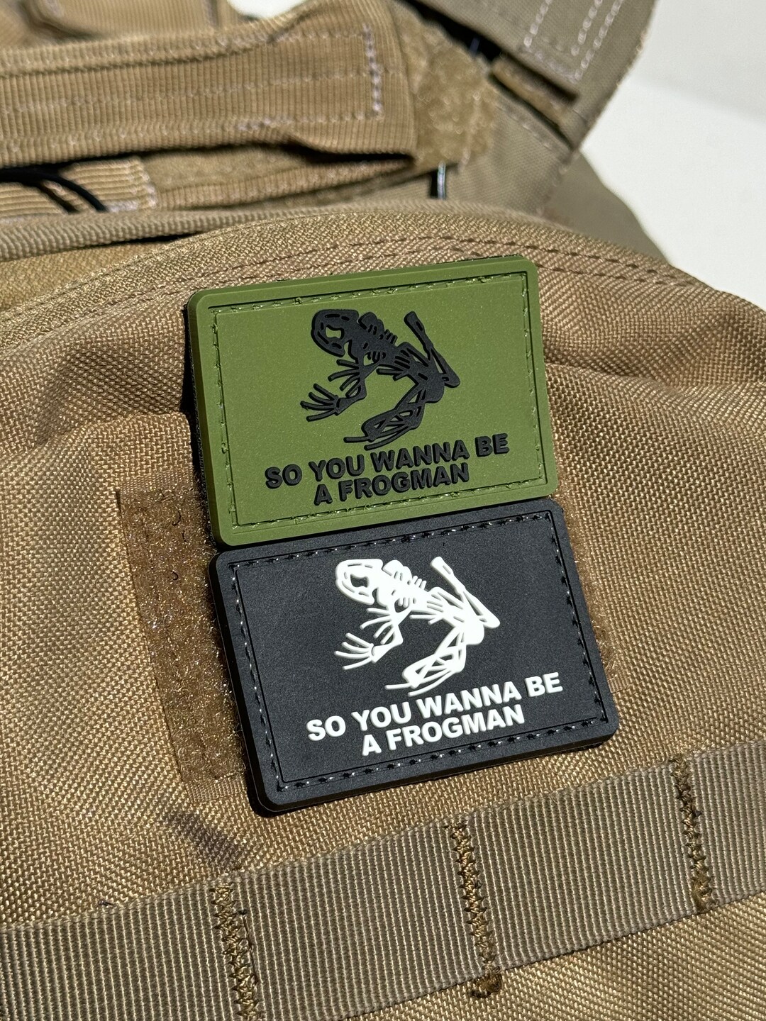 Frogman Morale Patch - Rugged Rubber PVC With Secure Hook Backing - Etsy
