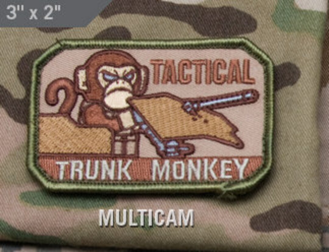 Tactical Trunk Monkey Embroidered Morale Patch - Etsy